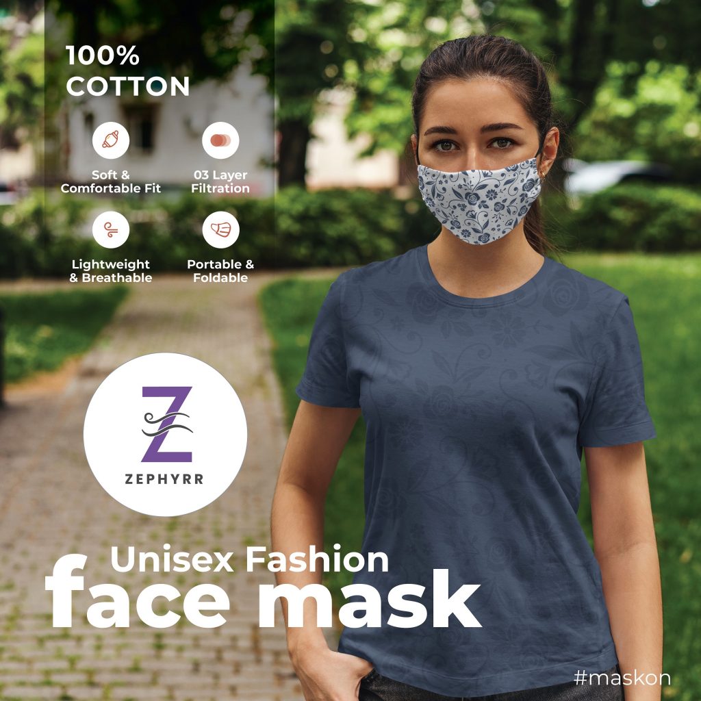 ZEPHYRR UNISEX FASHION MASK (Pack of 3) | Volta Fashions